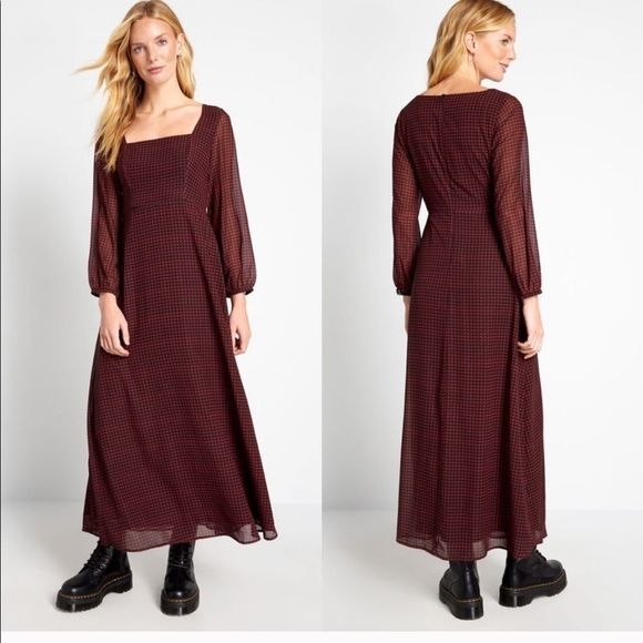 Modcloth | Dresses | Modcloth Gilli Let Me Double Check Maxi Dress ...